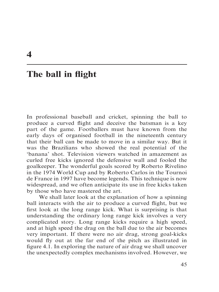 The Science of Soccer John Wesson Extrait | PDF | Drag (Physics ...