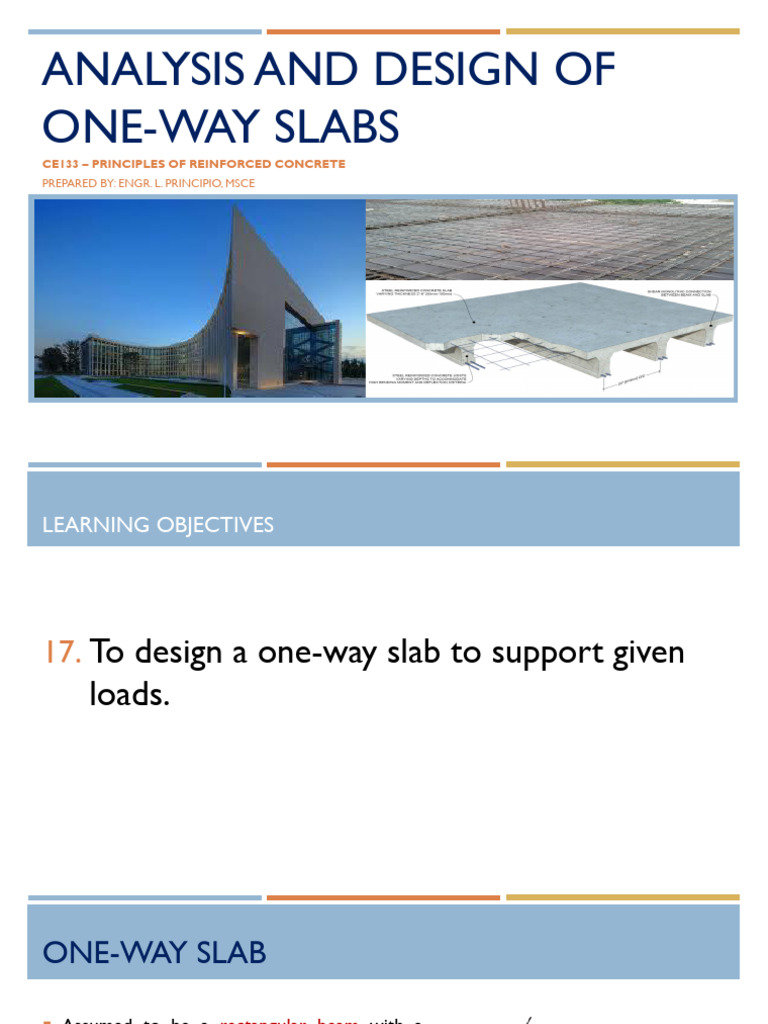 11 Analysis and Design of One Way Slab | PDF | Materials | Building Engineering