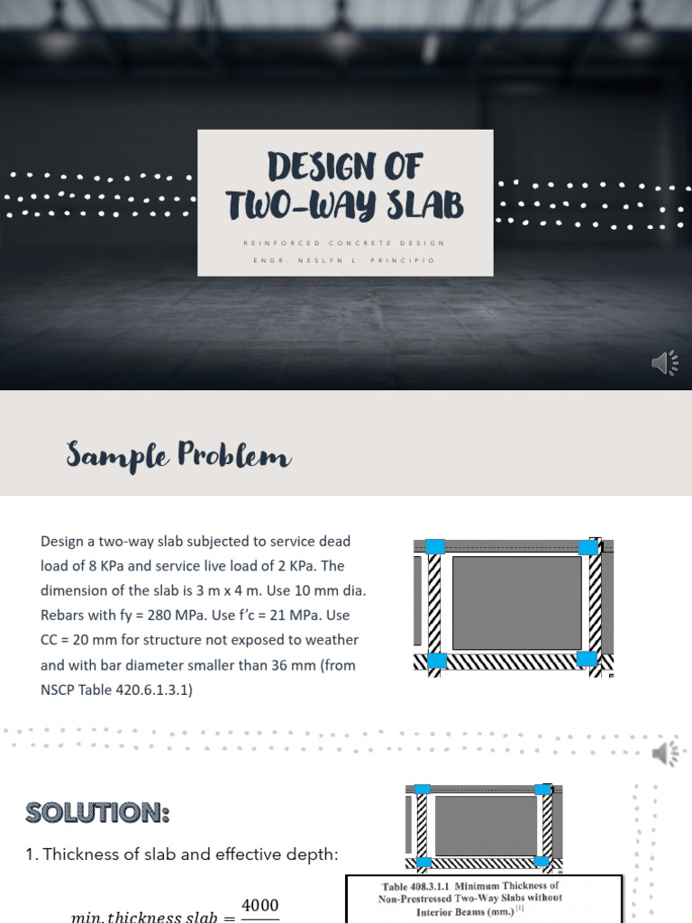 12 Design of Two Way Slab | PDF