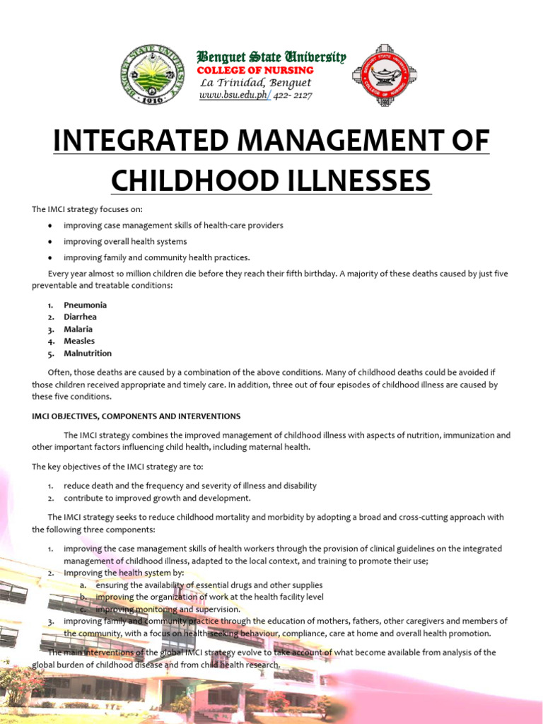 IMCI Introduction | PDF | Malnutrition | Health Care