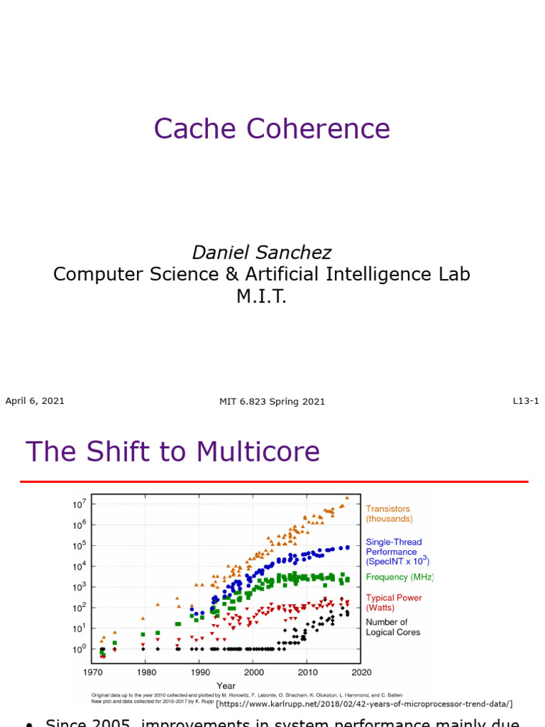Cache Coherence: Computer Science & Artificial Intelligence Lab | PDF | Computer Data Storage ...