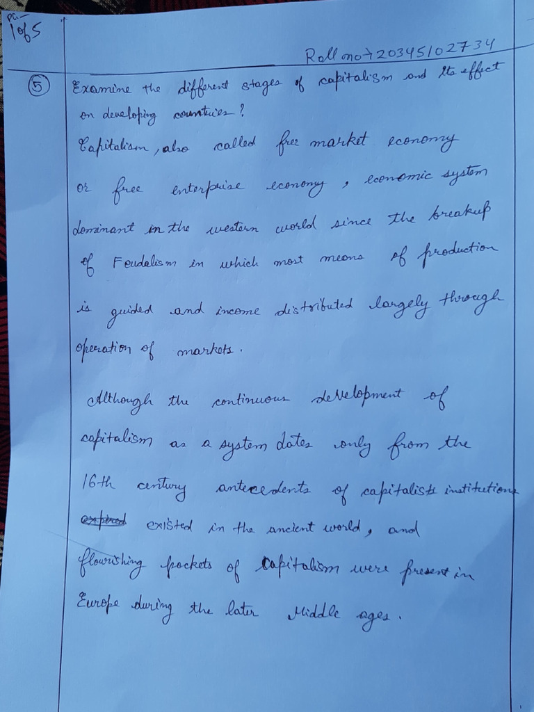 Stages of Capitalism by Ayush | PDF