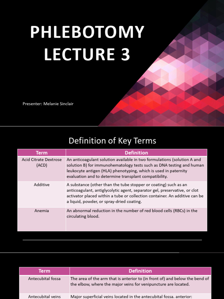 MLT Phlebotomy Lecture 3 | PDF | Hepatitis | Hepatitis B
