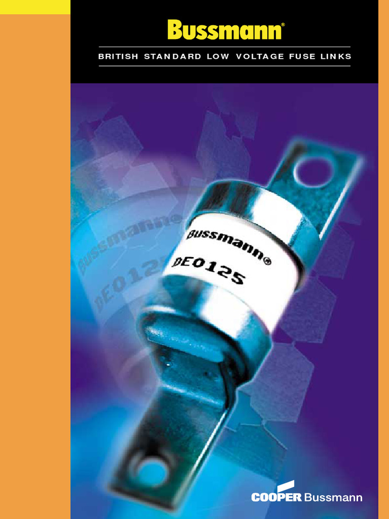 Cooper Bussmann Fuses - Technical Data (2003) | PDF | Fuse (Electrical) | Alternating Current
