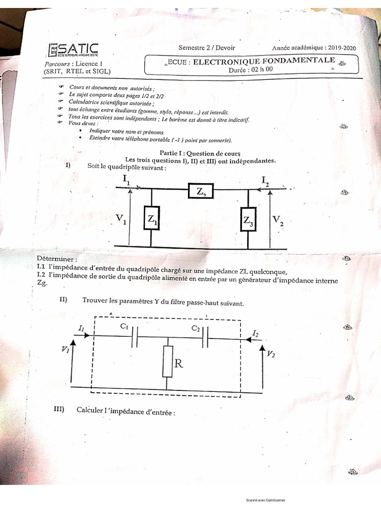 Sujet 1 | PDF