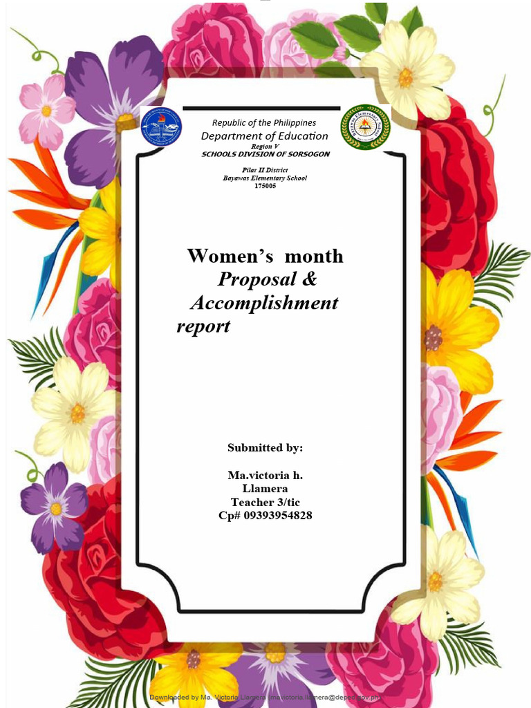 Womens-Month-Accomplishment-Report Bayawas-2024 | PDF | Cuisine | Foods