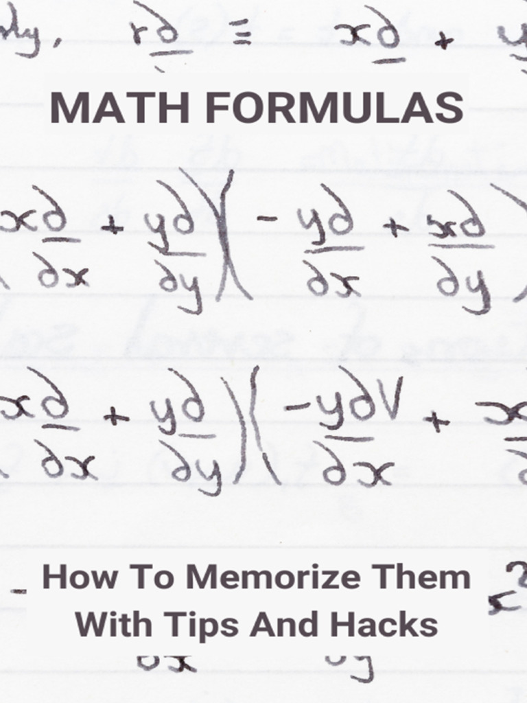 Math Formulas How To Memori - (Z-Library) | PDF