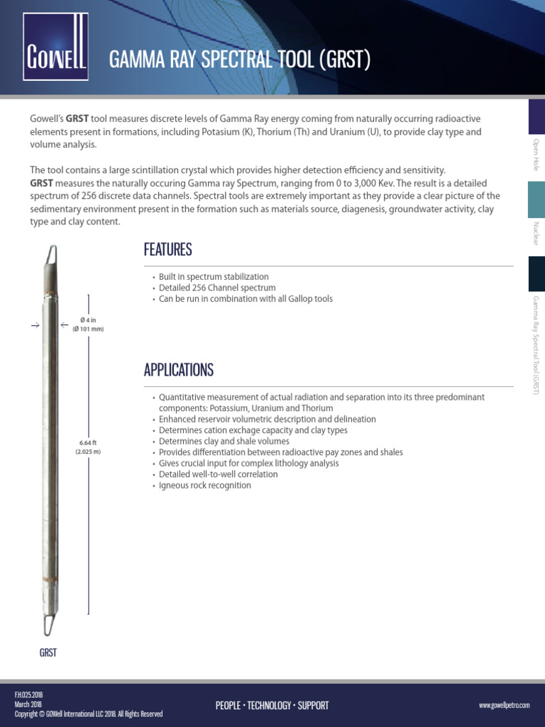 Gamma Ray Spectral Tool (GRST) | PDF | Gamma Ray | Electromagnetic Spectrum