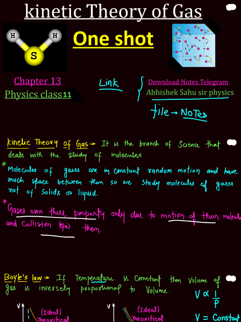 Kinetic Theory of Gas | PDF