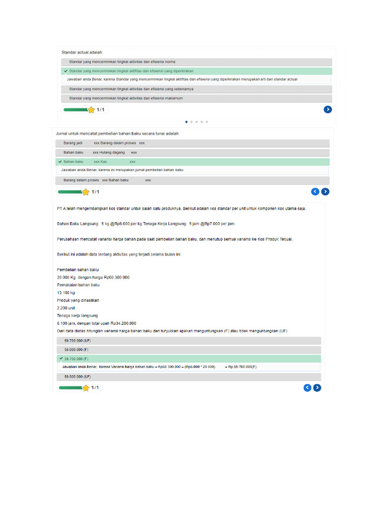 Kuis Sesi 7 Akuntansi Manajemen | PDF