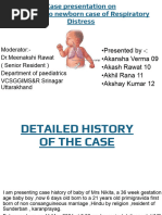 Neonatal Case Presentation | PDF | Lung | Respiratory Tract