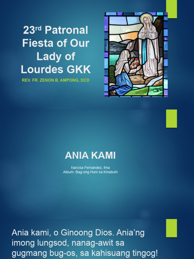 23rd Patronal Fiesta of Our Lady of Lourdes | PDF