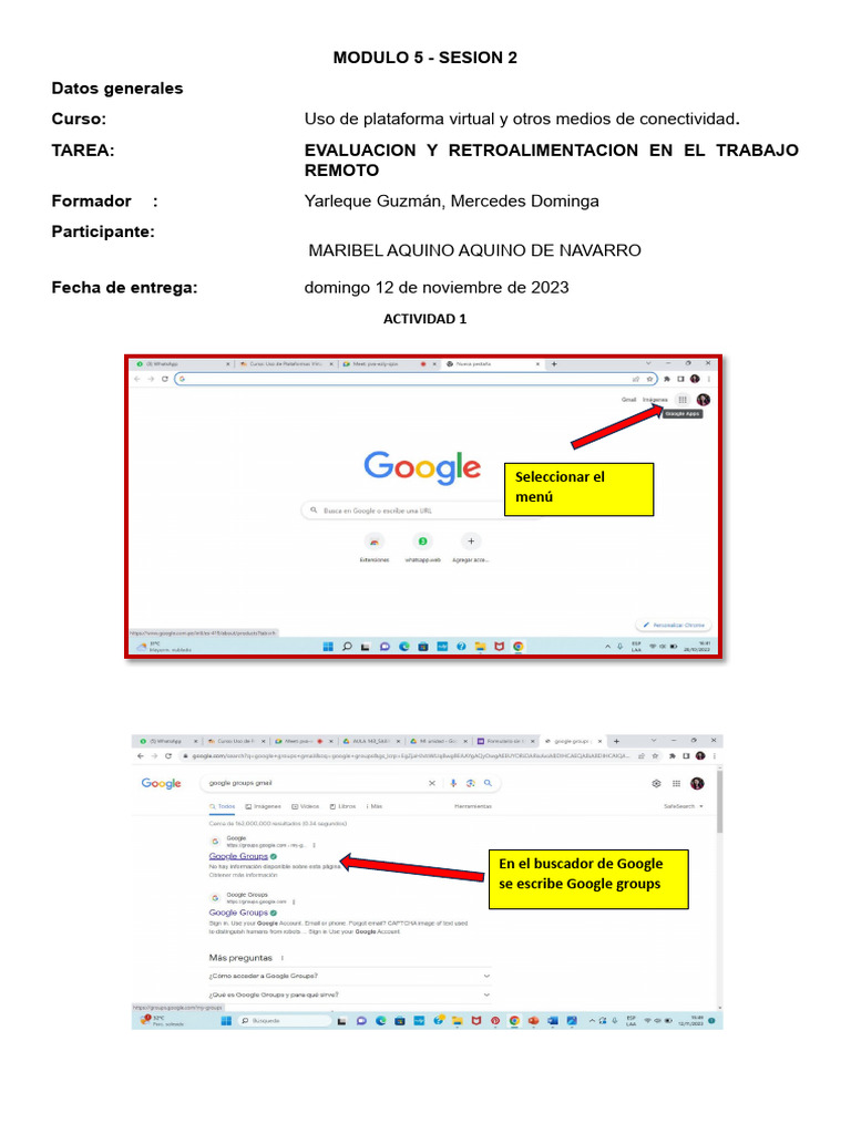 Trabajo Grupal Tarea 2 Modulo 5 - 12 DE OCTUBRE | PDF | Arte