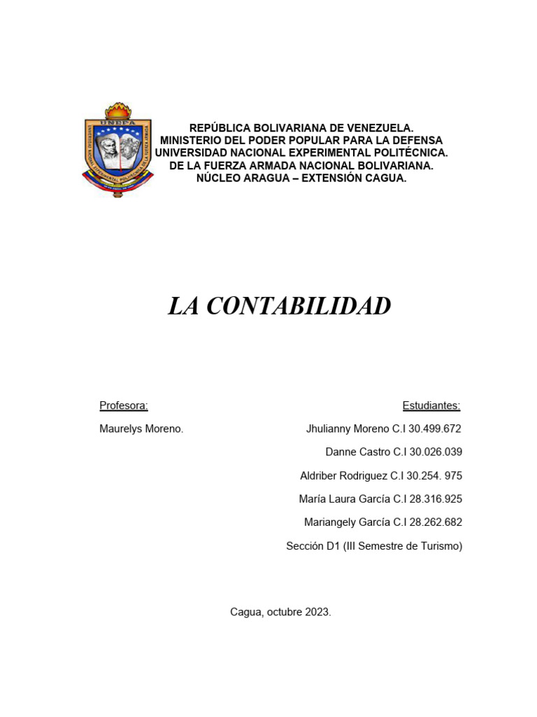 La Contabilidad | PDF | Contabilidad | Business