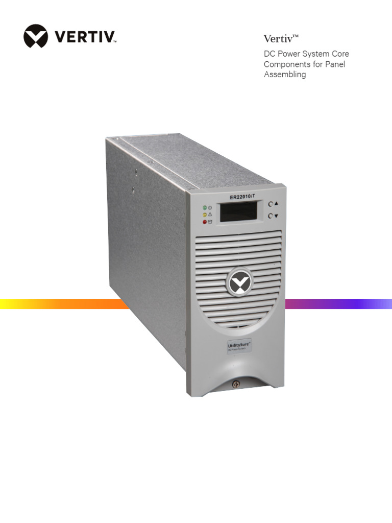 Vertiv DC Power System Components Guide | PDF | Power Supply | Battery ...