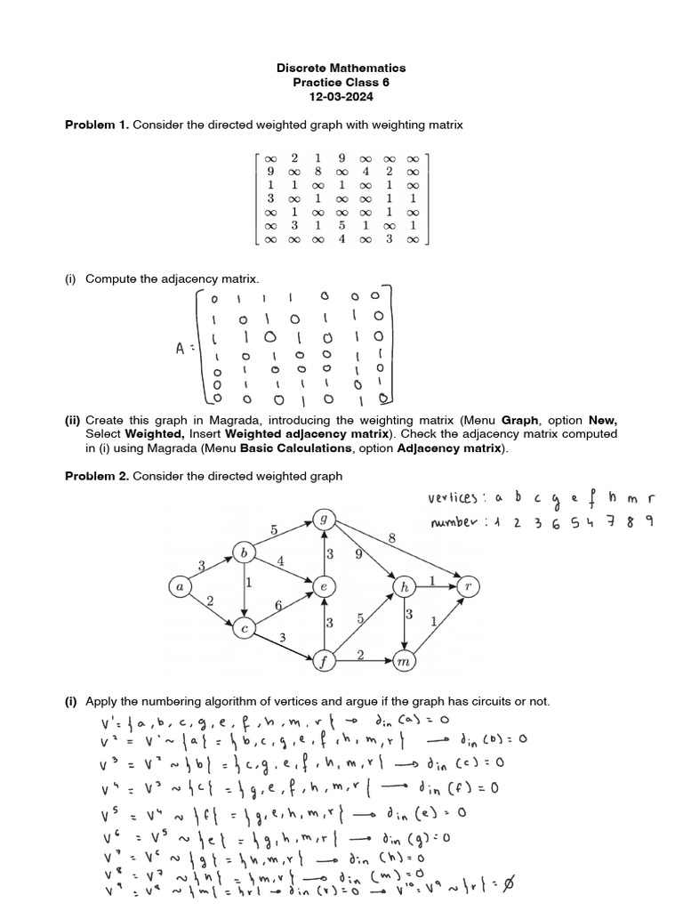 Discrete Maths Practices | Download Free PDF | Algorithms And Data Structures | Algorithms
