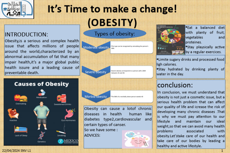 It's Time To Make A Change! | PDF | Obesity | Human Body Weight