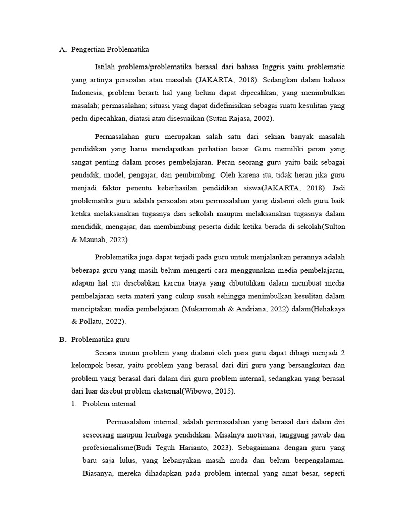 problematika guru di Indonesia | PDF