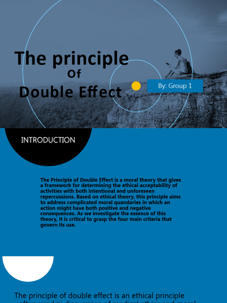 Understanding Double Effect Principle | PDF | Medical Ethics | Morality