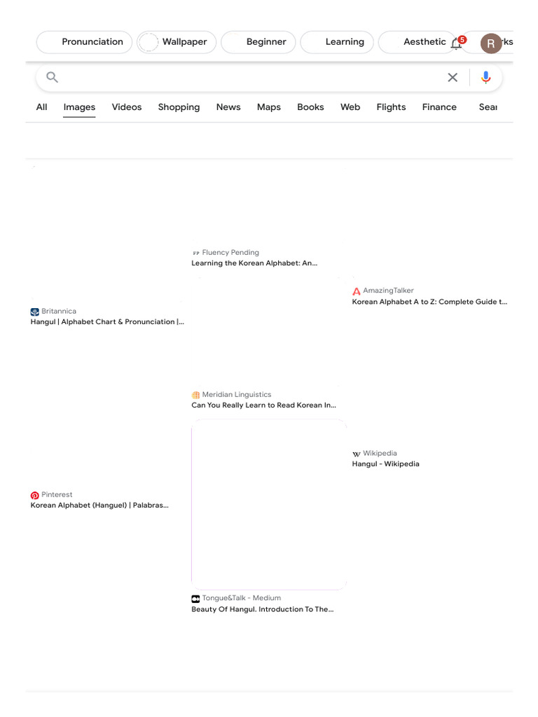 Hangul Korean - Google Search | PDF | Korean Language | Alphabet