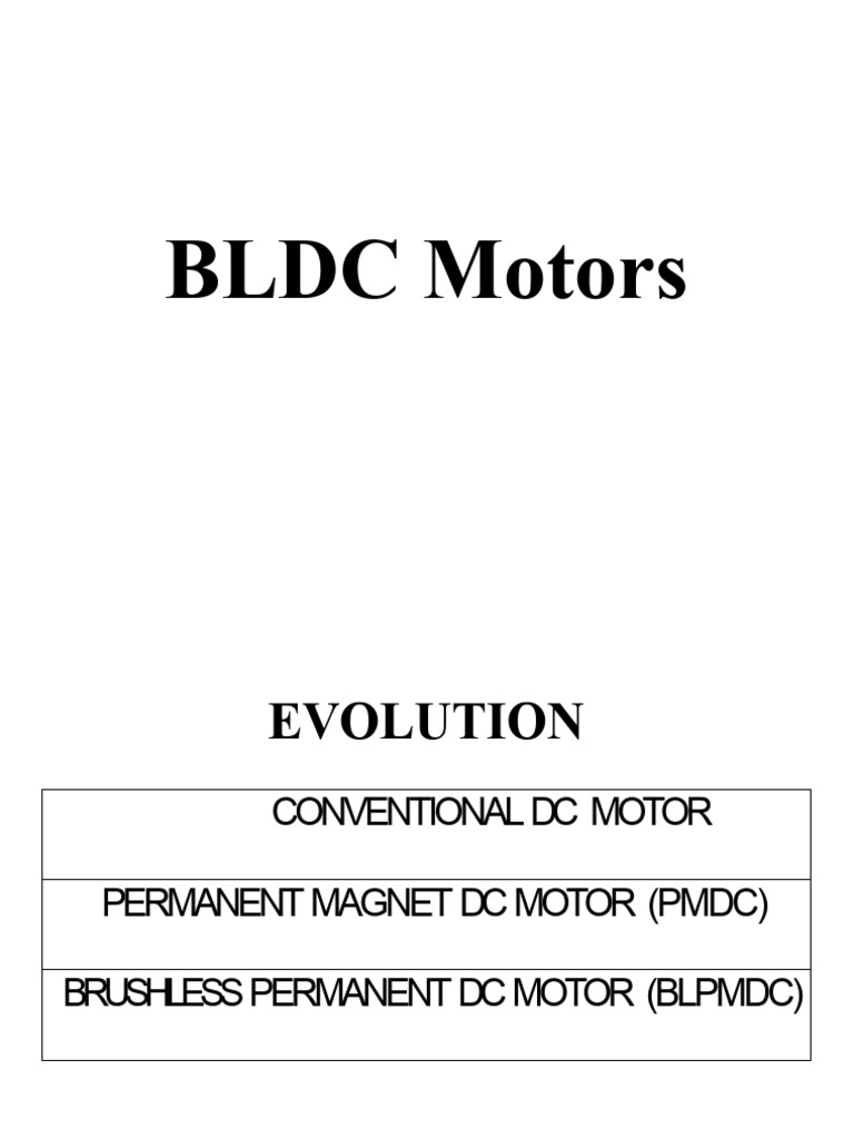 BLDC Motors | PDF | Electric Motor | Electrical Equipment