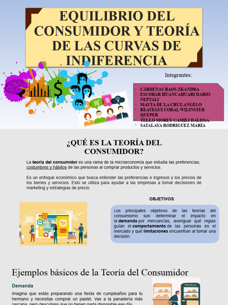 TEORIA DEL CONSUMIDOR Y CURVA DE INDIFERENCIA EXPOSICIÓN | Descargar gratis PDF | Utilidad ...
