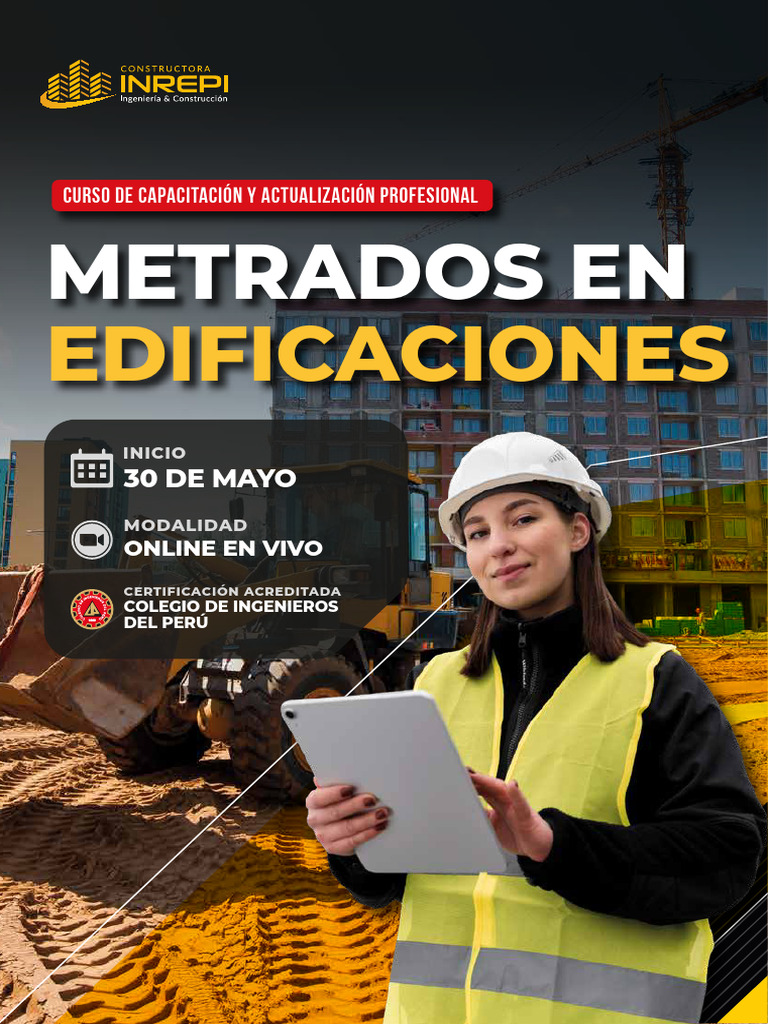 Brochure 2024 - Metrados en Edificaciones | PDF | Ingeniería