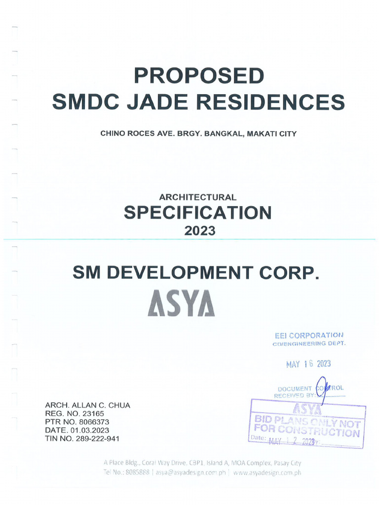 Sample Architectural Specifications | PDF