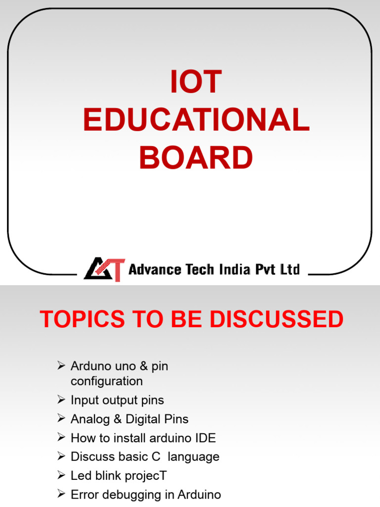Arduino Presentation | PDF | Arduino | Electronics