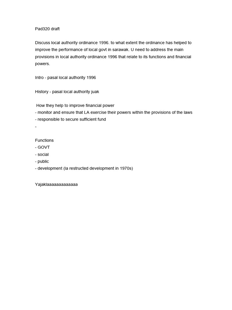 Pad320 Draft | PDF | Politics