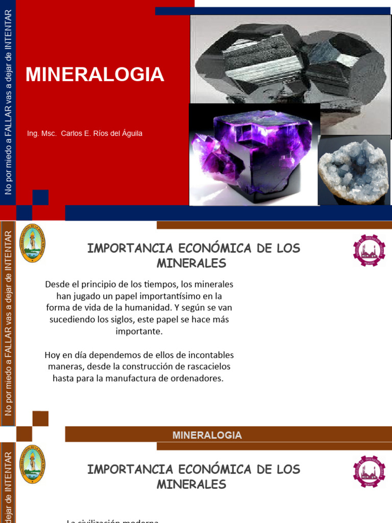 Clases 2 - Mineralogia | PDF | Minerales | Mineralogía