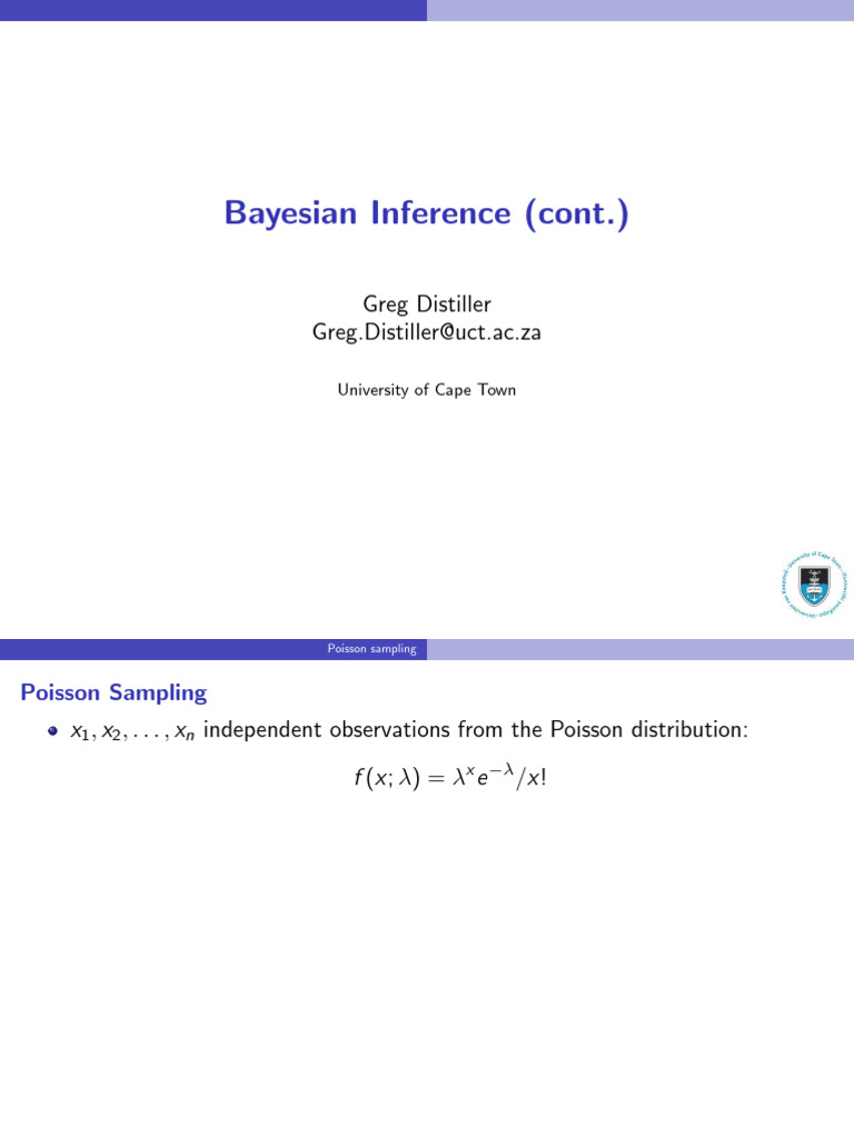 Bayes 3 | PDF | Normal Distribution | Poisson Distribution