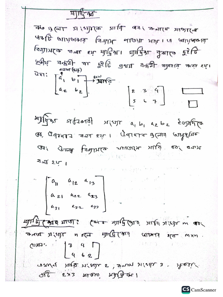 Matrix And Determinant Pdf