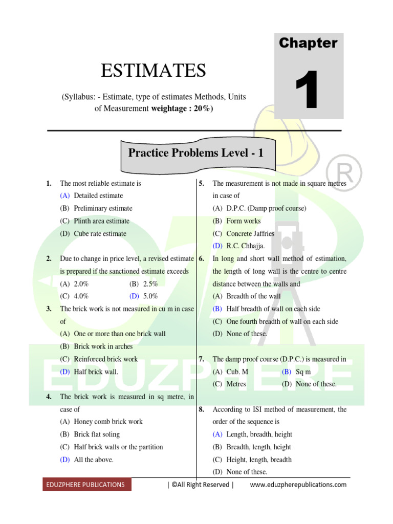 Quantity Surveying Valuation MCQ | PDF | Depreciation | Book Value