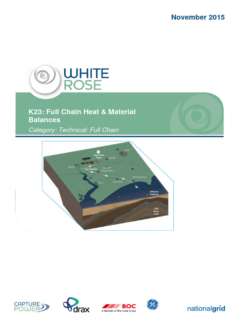 K23 Heat and Material Balances | PDF | Carbon Capture And Storage | Chemical Process Engineering