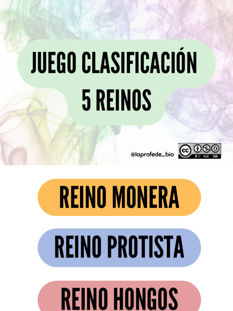 Clasificación de los 5 Reinos Biológicos | PDF | Organismos | Eucariotas