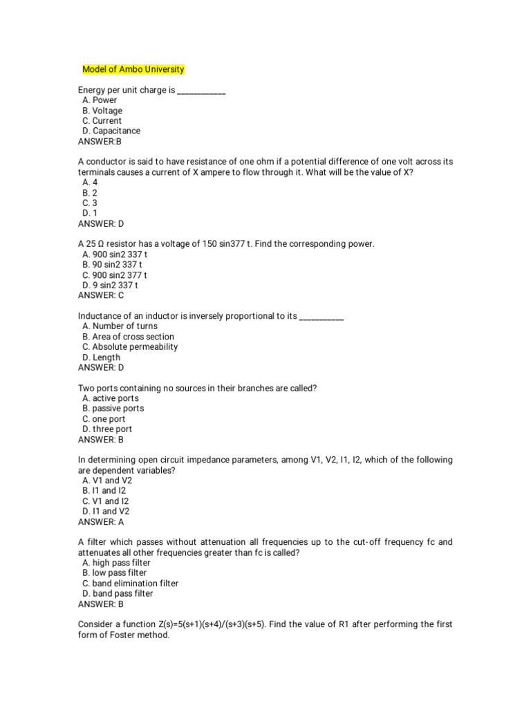 0, [ Ambo Model] | PDF