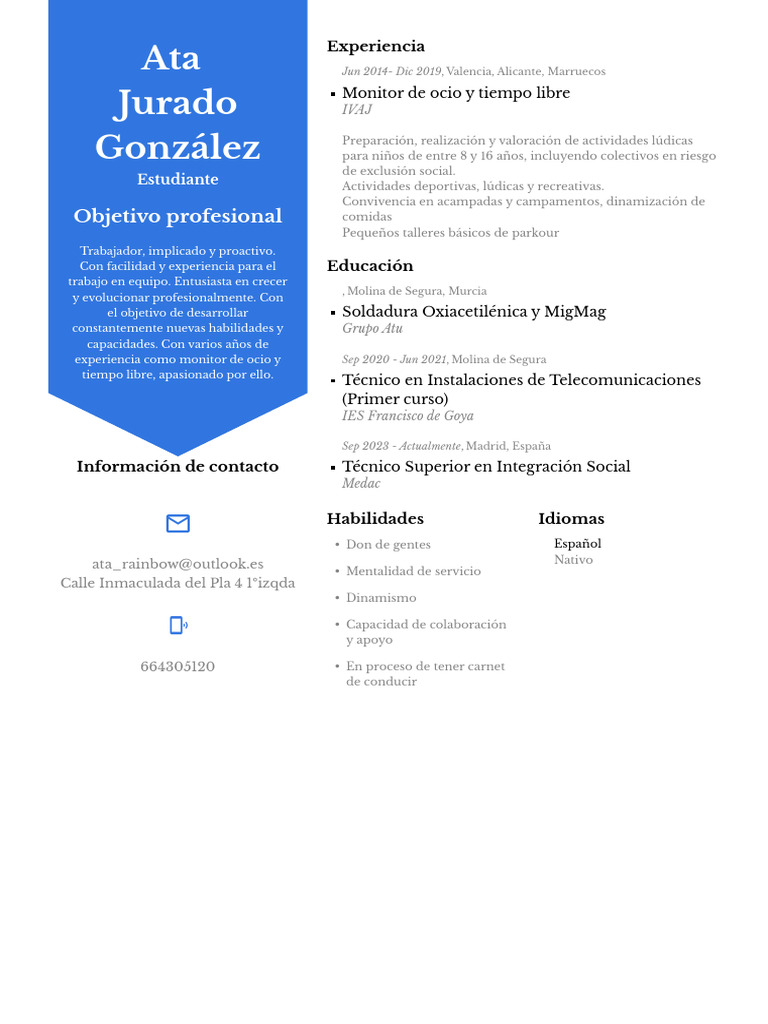 Currículum Vitae Nuevo | PDF