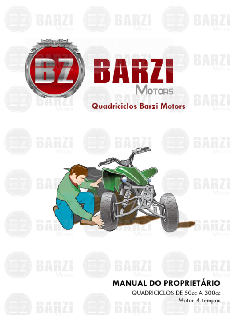 Manual Barzi Motors - 4-Tempos - Torment - Dragon | PDF | Motores | Freio