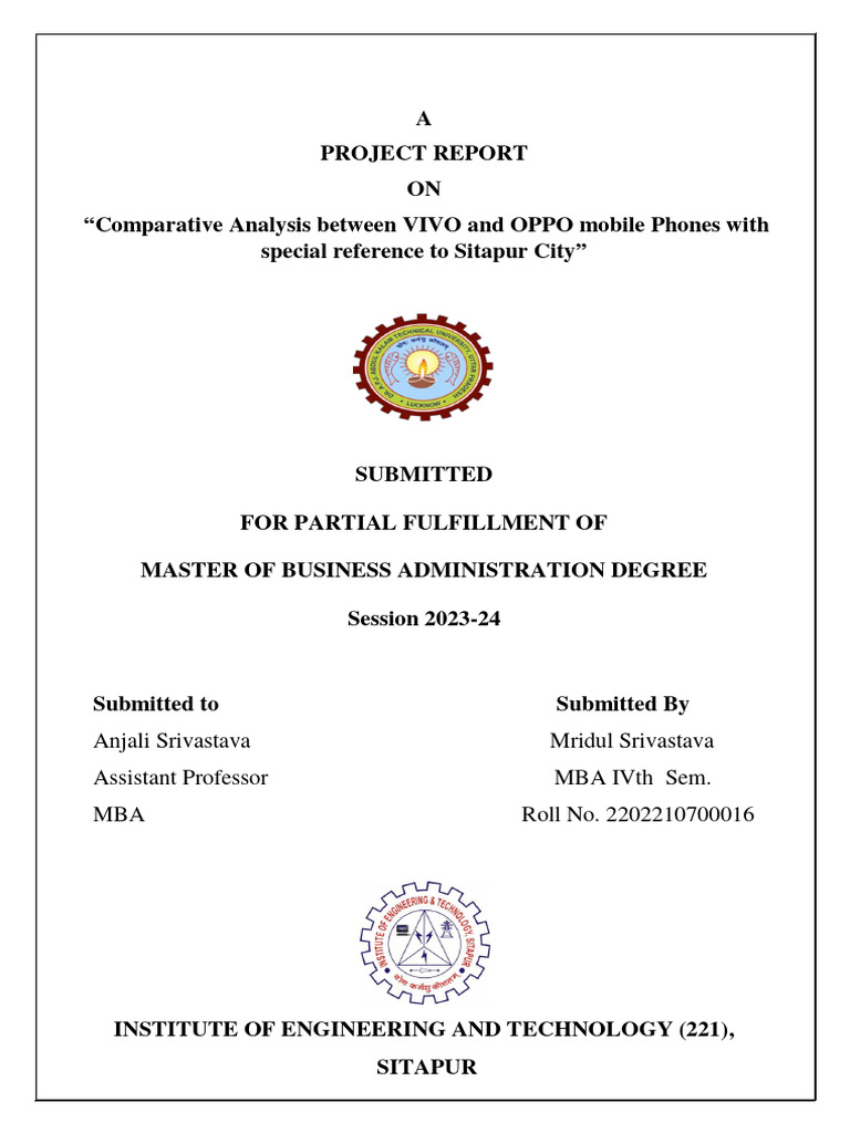 Mridul Final Project Report | PDF | Information And Communications Technology