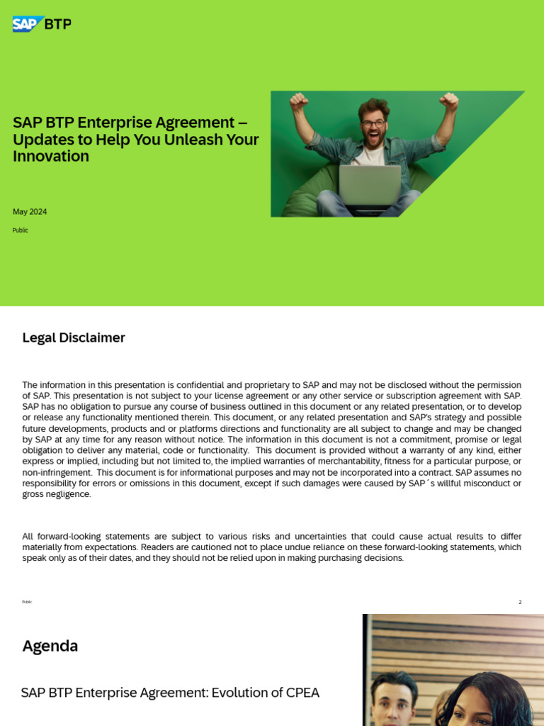 BTP EA Intro BB Ver 1.01 SAP Mobile Cards | PDF | Cloud Computing | Subscription Business Model