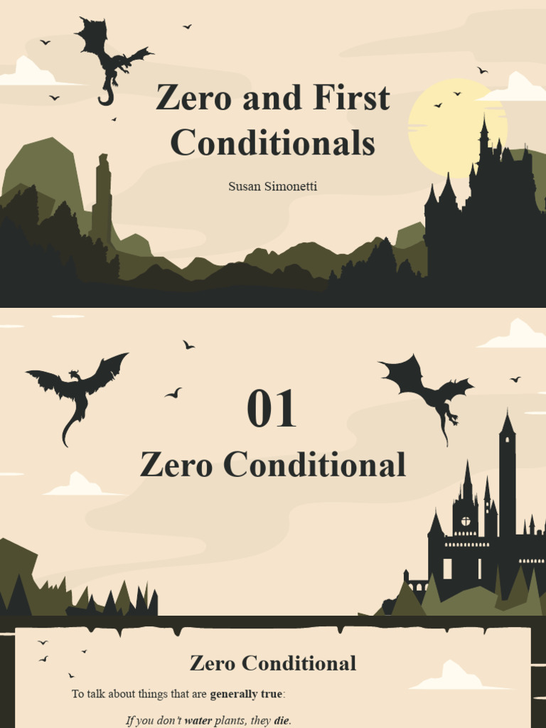 Zero and First Conditional | PDF | Semantics | Linguistic Morphology