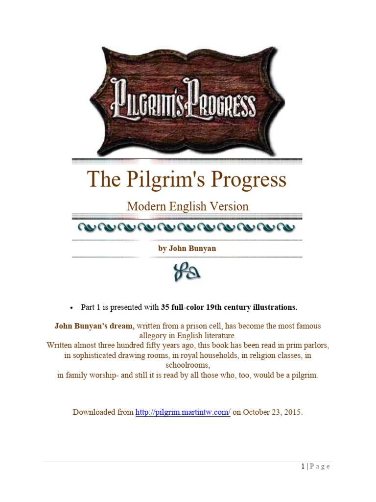Singapore Bible Study 2022.bunyan's Pilgrim's Progress | Download Free PDF | The Pilgrim's Progress