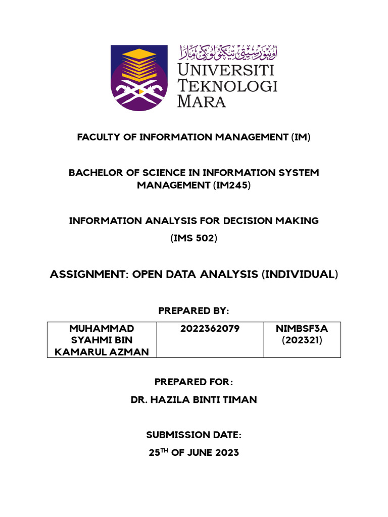 Data Analysis Assignment | PDF | Spss | Data Analysis