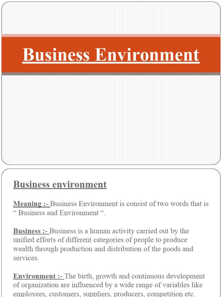 Business Environment | PDF | Business | Economies