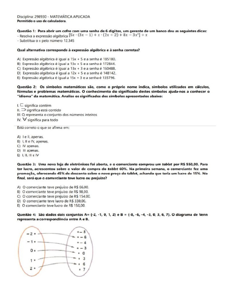 Matematica Aplicada Atual | PDF
