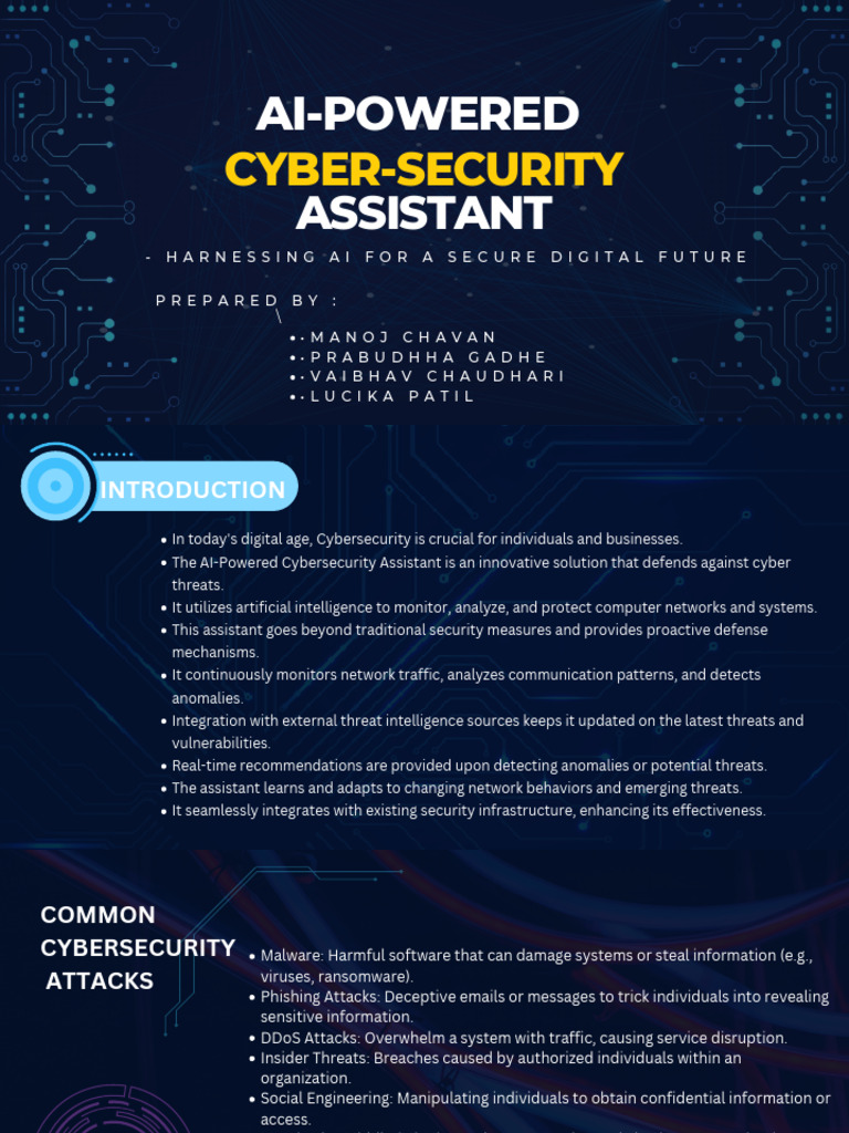 Ai Powered Cyber Security Assistant | PDF | Security | Computer Security