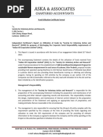 CSR Fund Utilization Certificate Format | PDF | Audit | Corporate ...