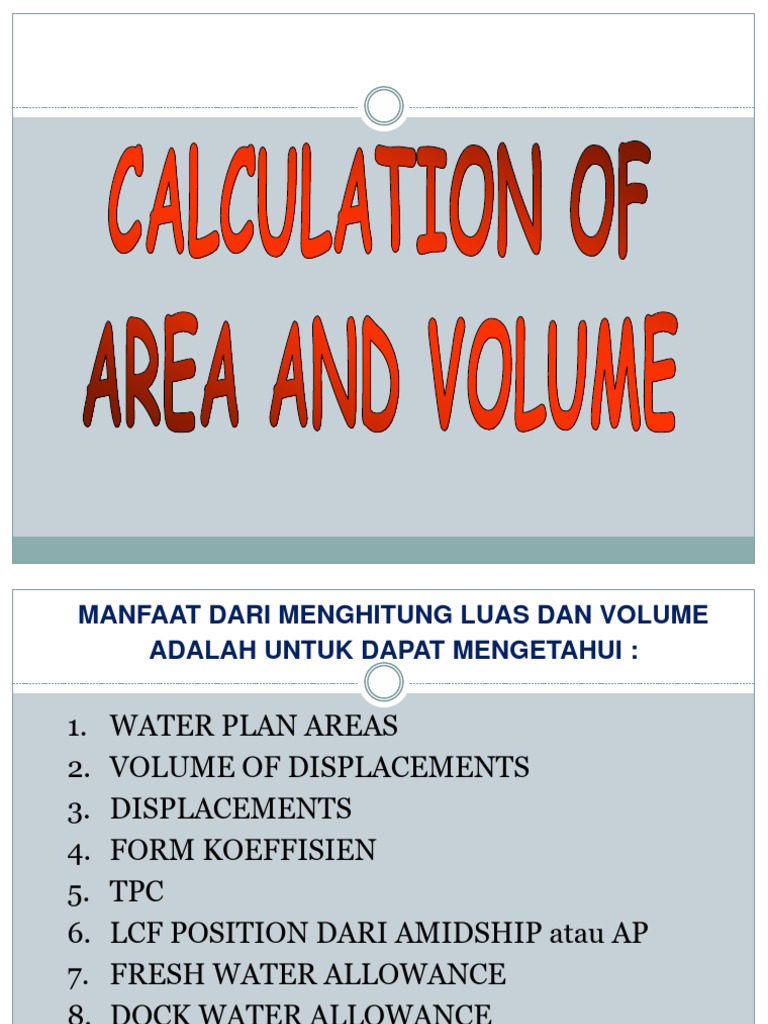 10.calculation of Area Volume | PDF