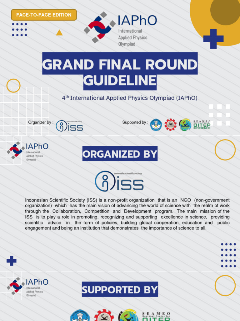 2024 Iapho Grand Final Round Guideline | PDF